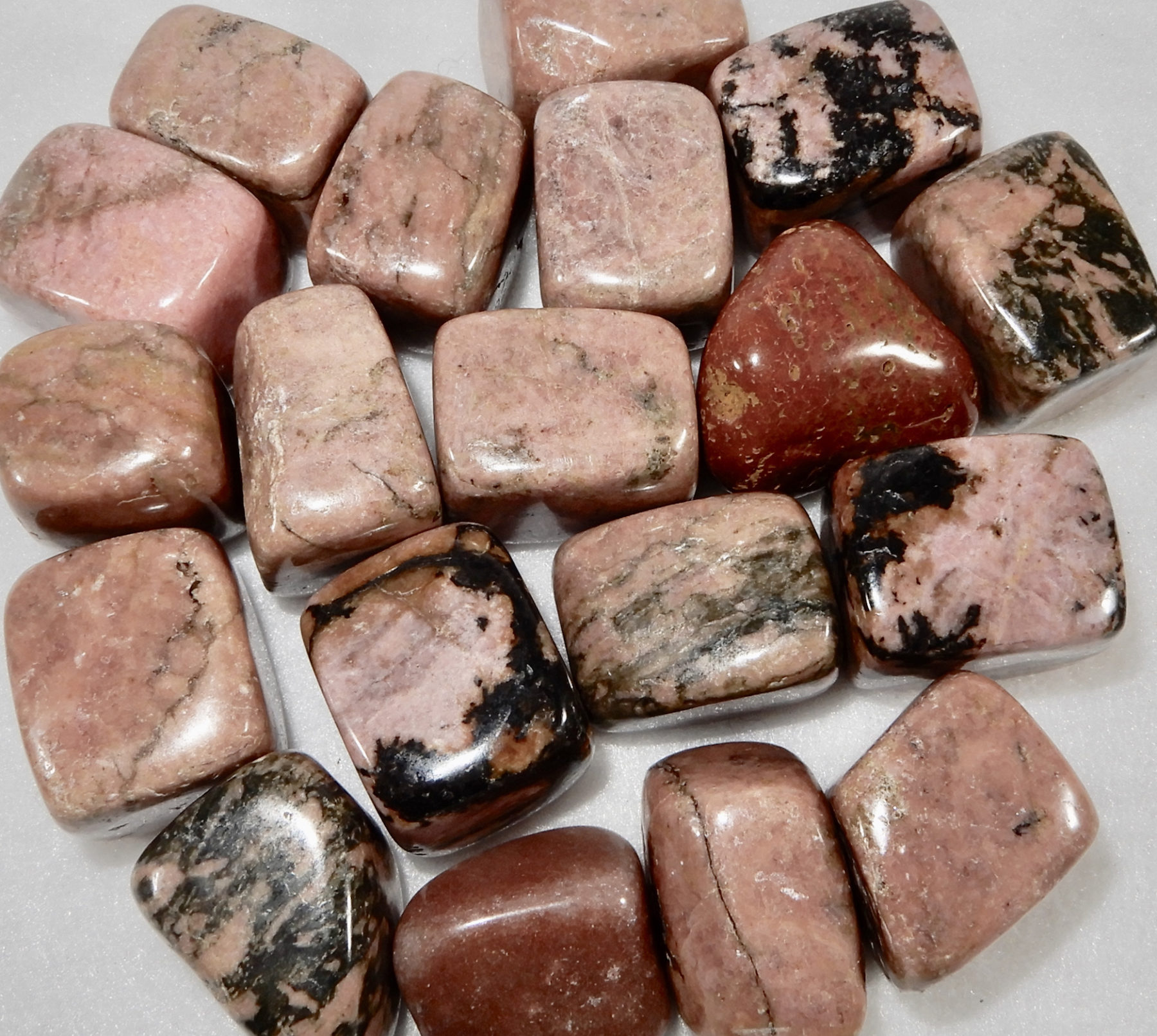 Rhodonite Tumbled Stones | Love + Compassion + Patience + Balance
