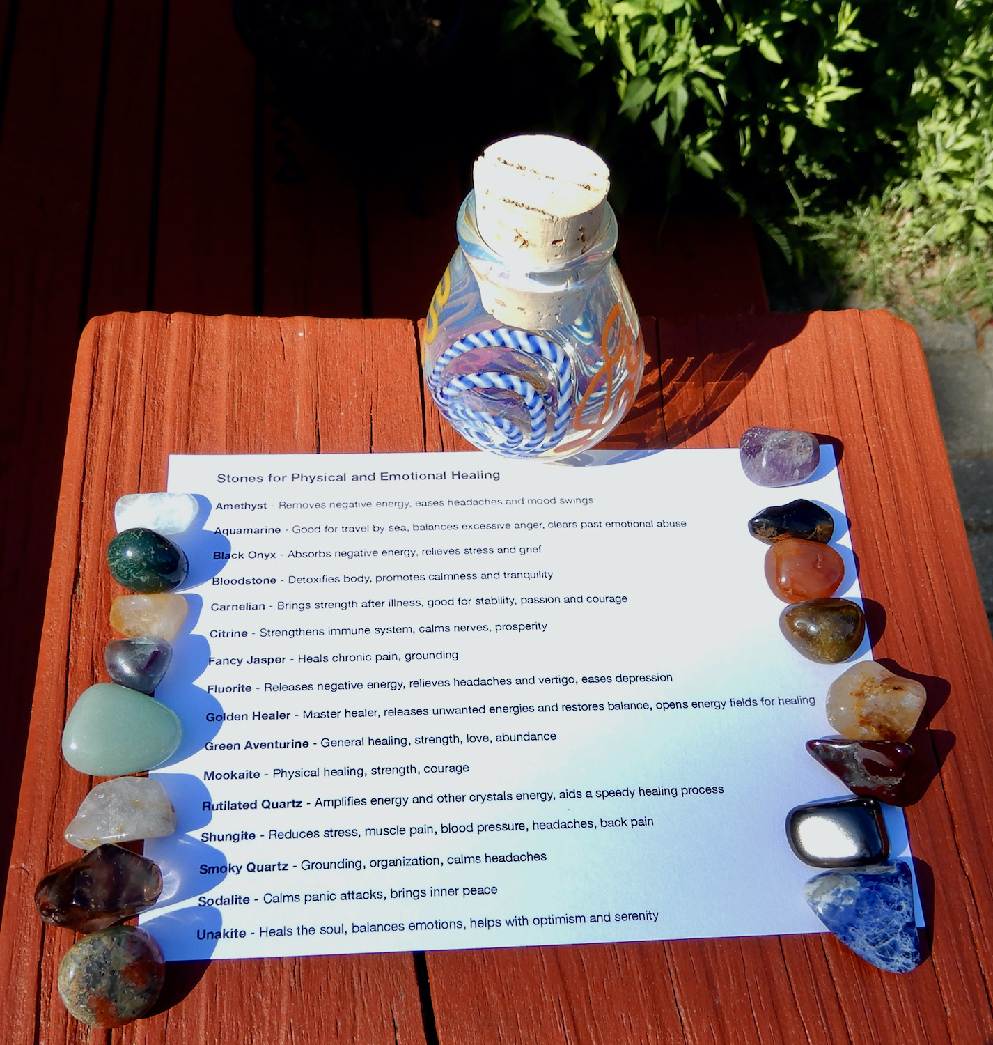 Glass Jar of Healing Crystals - MOON SOUL MAGIC