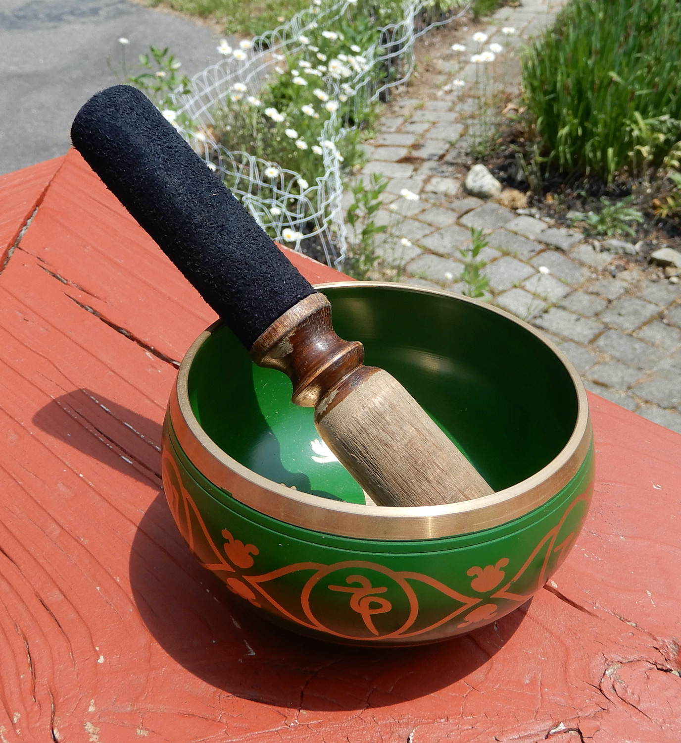 Tree of Life Green Singing Bowl - MOON SOUL MAGIC