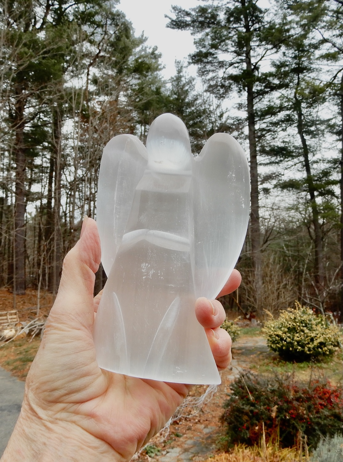 Selenite Angel (Satin Spar) - MOON SOUL MAGIC